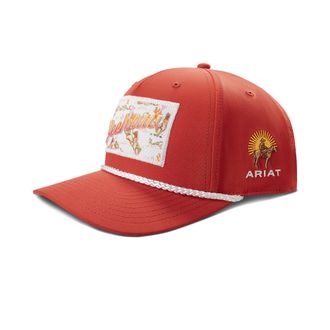 Ariat Womens Yeehaw Patch Cap in Red, Size OS, by Ariat