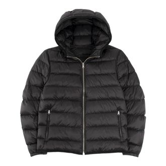 Ten c Gesteppte Daunenjacke mit Kapuze und Taschen - - Jackets - Herren - Schwarzk - 2XL