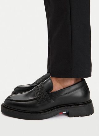 Tommy Hilfiger Slipper Corporate Casual FM0FM05968 Schwarz