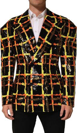 Dolce & Gabbana Multicolor Sequin-Embellished Blazer - Multicolor