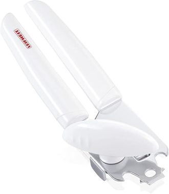 Leifheit Ouvre-bo&icirc;te Exact ComfortLine, Ouvre Boite de Conserve sans Effort, Ouvre Boite Manuel avec molette de d&eacute;coupe en Acier tremp&eacute;, ouvre Couvercle et ouv