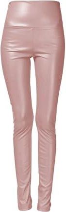 Generic Legging en cuir synth&eacute;tique pour femme - Legging doubl&eacute; aspect cuir - Pantalon de yoga taille haute - Pantalon extensible confortable - Pantalon verni