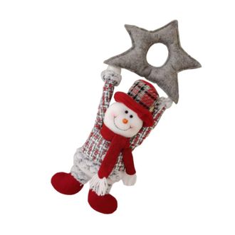 Amosfun Schneemann Weihnachtsbaum Dekoration Anh&auml;nger aus Robustem Material H&uuml;bsches Design f&uuml;r Fenster oder Wand als Fotorequisite und Geschenk f&uuml;r Weihnacht