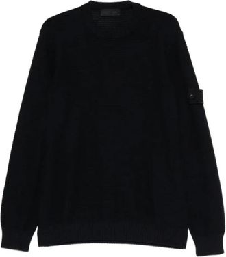 Stone Island Homme, Pulls, Bleu, Taille: L Pull ras du cou en coton cachemire