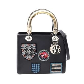 Dior Pre-owned Lady Dior Leder 2way Handtasche - - Pre-owned - Damen - Schwarzk - ONE SIZE