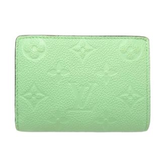 Louis Vuitton Portefeuille Bi-pli Monogram Empreinte Pre-owned - Femme - Pre-owned - Vert - Taille: ONE Size