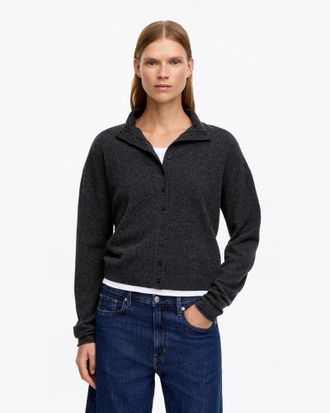Arket Strickjacke Aus Merinowolle -Schwarz