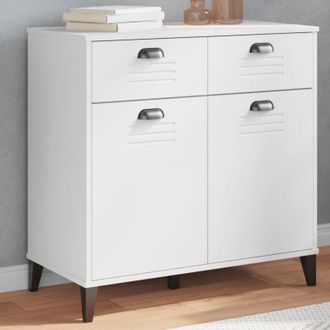 vidaXL Buffet viken blanc 80x40x80 cm bois ding&eacute;nierie Vidaxl