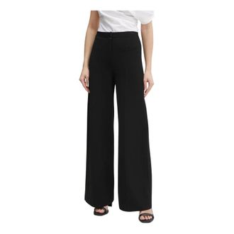 Theory Hosen mit weitem Bein und hoher Taille mit Nahtdetails - - Trousers - Damen - Schwarzk - L
