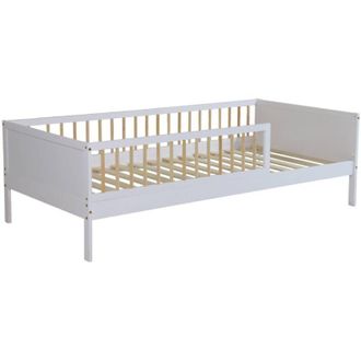 Sweeek Kinderbett 90 x 190 cm aus Kiefernholz Lattenrost inklusive