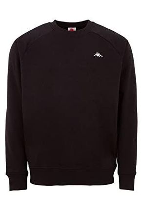 Kappa Vauke - Basic - Sweat-Shirt Unisexe - en Coton - Id&eacute;al pour Le Sport et Les Loisirs - dans Les Couleurs : Bleu, Gris et Noir - Tailles S, M, L, XL, XX