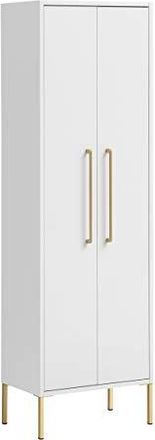 Schildmeyer Gloria Highboard 148437, weiß/Gold, 2 Türen