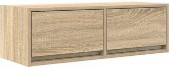 vidaXL Vidaxl - Meuble tv chêne sonoma 80x31x25,5 cm bois dingénierie