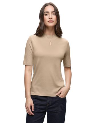 Street One Shirt mit Cut-Out Detail Sanded beige 36
