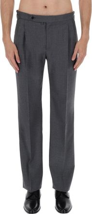Dolce & Gabbana Wool Canvas Trousers - Gray