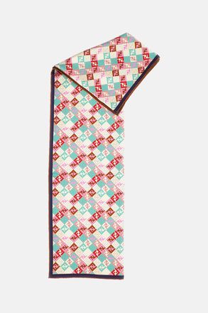 Fendi Foulard Mit Ff-grid-print