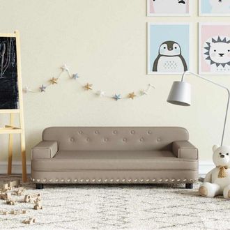 vidaXL Kindersofa Cappuccino 90x53x30 cm Kunstleder - Vidaxl