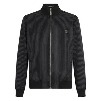 Philipp Plein Homme, Vestes, Noir, Taille: XL Veste de surv&ecirc;tement classique