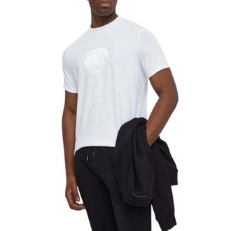 Karl Lagerfeld Logo T-Shirt - - Tops - Herren - Wei&szlig; - S