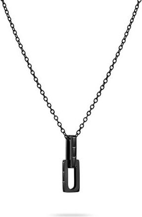 Liebeskind LJ-1366-N-45 Collier, Noir (Placage Ionique)
