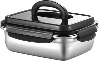 Generic R&eacute;cipients alimentaires sous vide | Bo&icirc;te &agrave; d&eacute;jeuner herm&eacute;tique en acier inoxydable, grande capacit&eacute; de rangement de cuisine, outil de conservation de