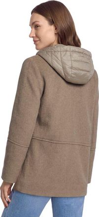 Gil Bret Wolljacke mit Reverskragen und Steppkapuze