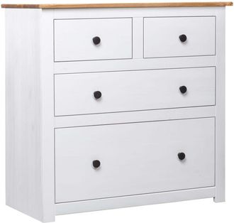 vidaXL Buffet Blanc 80x40x83 cm Pin Gamme Panama vidaXL