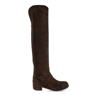 Dolce & Gabbana Wildleder kniehohe Stiefel - - Shoes - Damen - Braun - 37 EU
