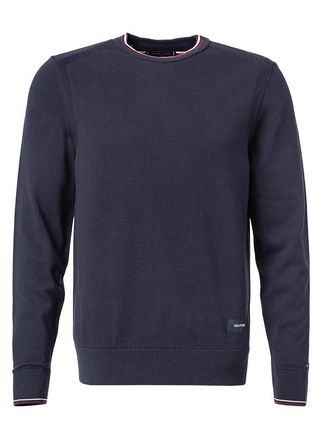 Tommy Hilfiger Herren Pullover blau Baumwolle unifarben