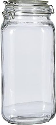 axentia Vorratsglas transparent &Oslash;11 cm x H: 26 cm, Einmachglas sp&uuml;lmaschinenfest, Drahtb&uuml;gelglas Fassungsverm&ouml;gen: ca. 2l