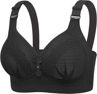 Generic Soutien Gorge Invisible Soutien Gorge sans Armature Brassiere Femme sans Armature De Classique Gel Seamless Bonnet Fixe Boucle Devant D&eacute;bardeur Confor