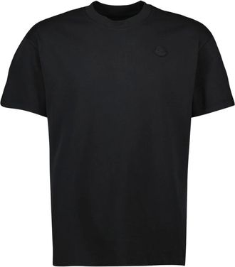 Moncler Homme, Tops, Noir, Taille: XS T-Chemises