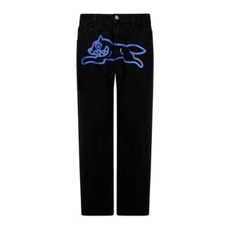 Billionaire Boys Club Homme, Jeans, Noir, Taille: W30 Running Dog Graphic Print Five-Pocket Jeans