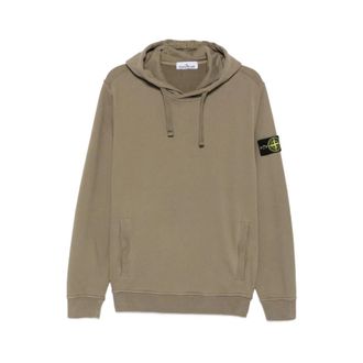 Stone Island Logo Sweatshirt - - Sweatshirts & Hoodies - Herren - Gr&uuml;n - M