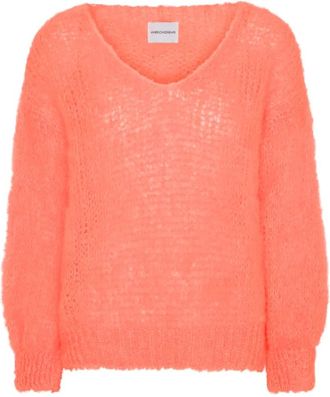 Americandreams Americandreams, Femme, Pulls, Rouge, Taille: 44 FR Milana LS Mohair Knit