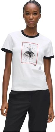 Karl Lagerfeld Femme, Tops, Blanc, Taille: 40 FR T-Chemises