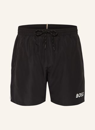 HUGO BOSS Badeshorts Starfish schwarz