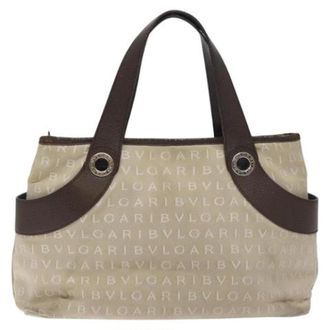 Bulgari Pre-owned Canvas Handtaschen - - Pre-owned - Damen - Beige - ONE SIZE