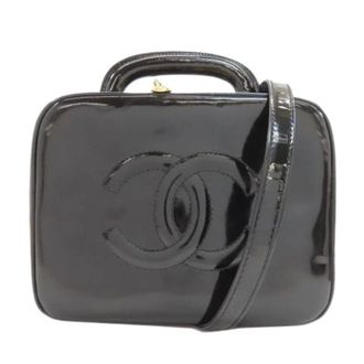 Chanel Sac &agrave; main vintage Pre-owned en cuir verni - Femme - Pre-owned - Gris - Taille: ONE Size