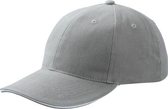 Myrtle Beach 6 Panel Sandwich Cap in Kontrastfarben Gr. One Size, Multicoloured - Dark Grey/White