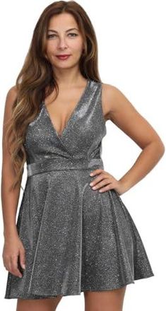 La Modeuse Robe patineuse dos nu &agrave; paillettes