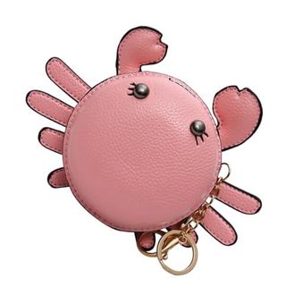 Hemobllo Petit Porte-Monnaie en PU Rose Porte-Cl&eacute;s Paquet &agrave; Main Portable Multifonction pour Femme Petit Porte-Monnaie Mignon pour Pi&egrave;ces de Monnaie et Cl&eacute;s Sh