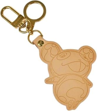 Louis Vuitton unisex, Pre-owned, Beige, Taille: ONE Size Porte-clés en cuir Pre-owned