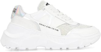 Versace Jeans Couture Womens Speed Track Low-Top Sneakers White Trainers