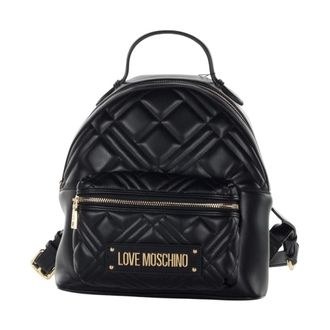 Love Moschino Femme, Sacs, Noir, Taille: ONE Size Sac &agrave; dos matelass&eacute; avec logo