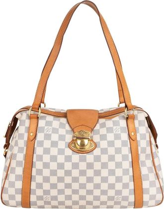 Louis Vuitton Crossbody Bags - Louis Vuitton Damier Azur Monogram Stresa PM Shoul - Gr. unisize - in Weiß - für Damen