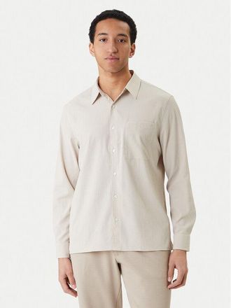 Calvin Klein Hemd LV04LF108G Beige Classic Fit