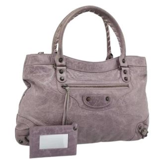 Balenciaga Sac &agrave; main vintage Pre-owned - Femme - Pre-owned - Violet - Taille: ONE Size