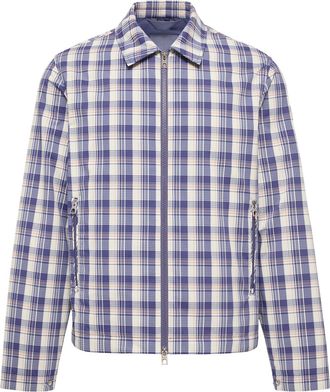 Moncler Moncler Surchemise Giausar En Ripstop &Agrave; Carreaux, Homme, Multicolore, Taille: 0