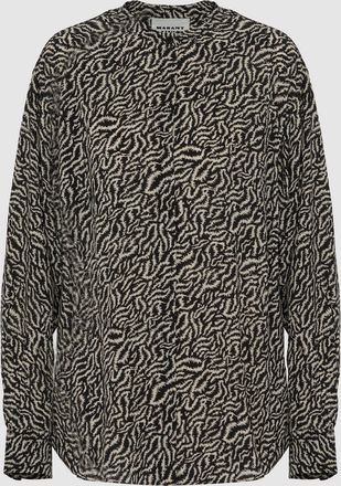 Isabel Marant Chemise Catchell Imprim&eacute; &Eacute;cru Noir